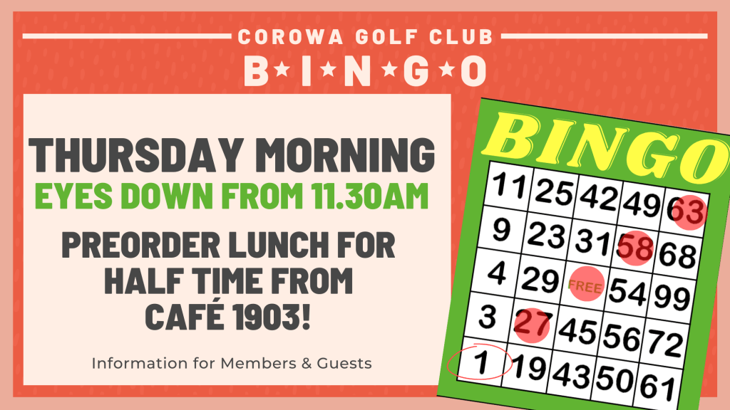 What’s On & Coming up – Corowa Golf Club